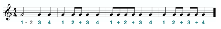 How to Count 8th Notes and 16th Notes – Liberty Park Music