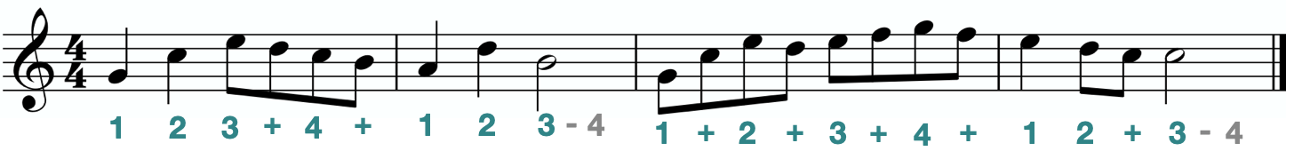 How to Count 8th Notes and 16th Notes – Liberty Park Music
