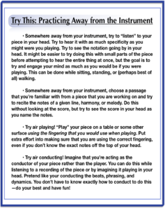 Practising Music Away from Your Instrument | Liberty Park Music