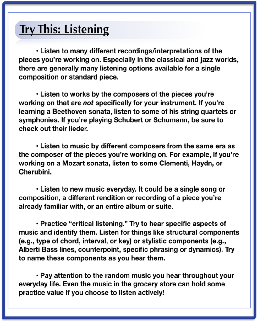 Practising Music Away from Your Instrument | Liberty Park Music